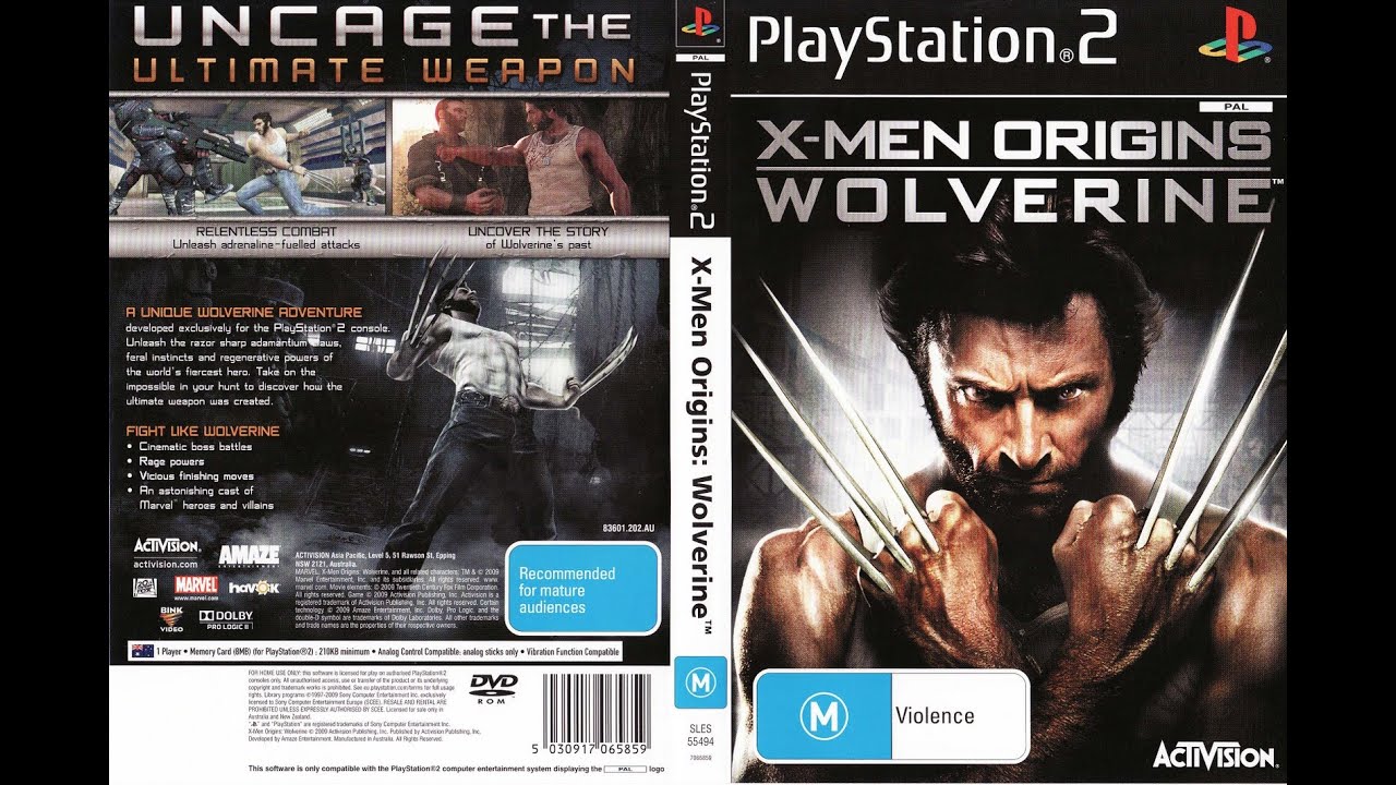 X-Men Origins: Wolverine PS2 PCSX2-v1.7 Emulator - YouTube