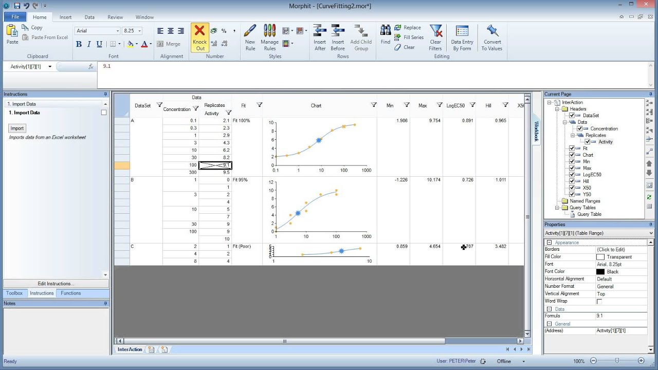 Introduction to curve fitting in Morphit: Video 3/4 - YouTube