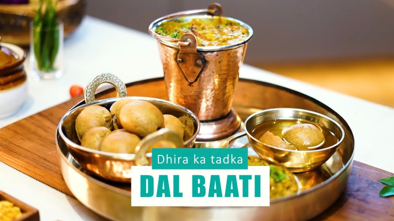 Traditional Rajasthani Dal Baati Dish | Crispy Wholesome Meal | Tasty ...
