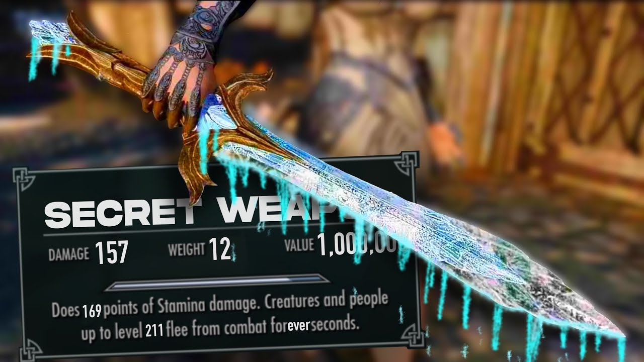 3 SECRET Unique Weapons in Skyrim... are they worth it?? - YouTube