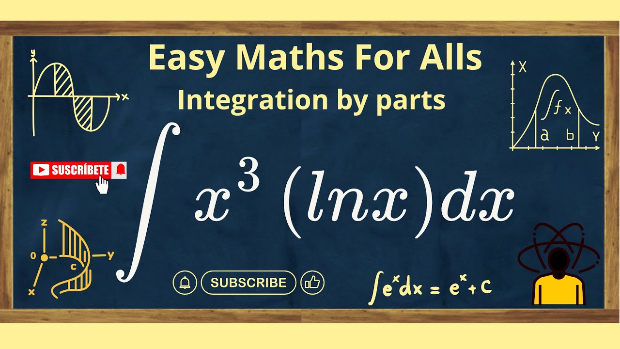 Integral by parts - Example solved step by step - YouTube