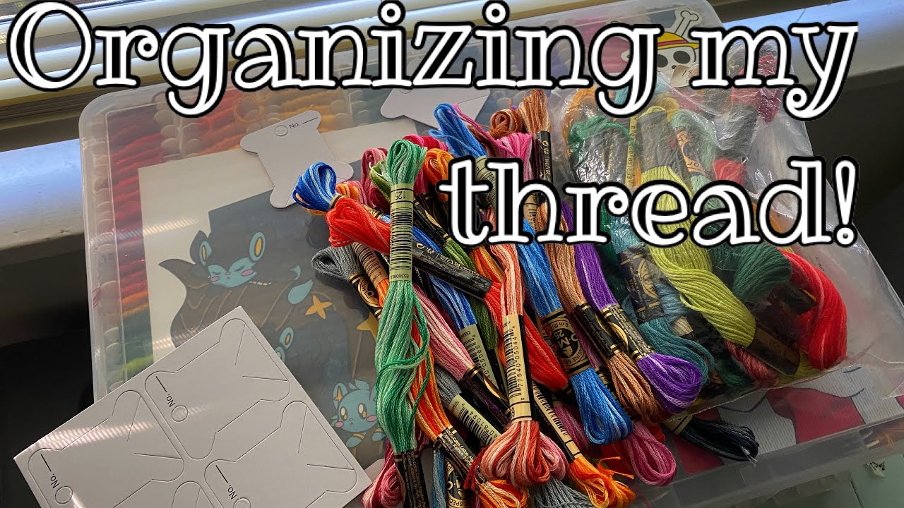 Organizing my friendship bracelet thread! || let’s chat - YouTube