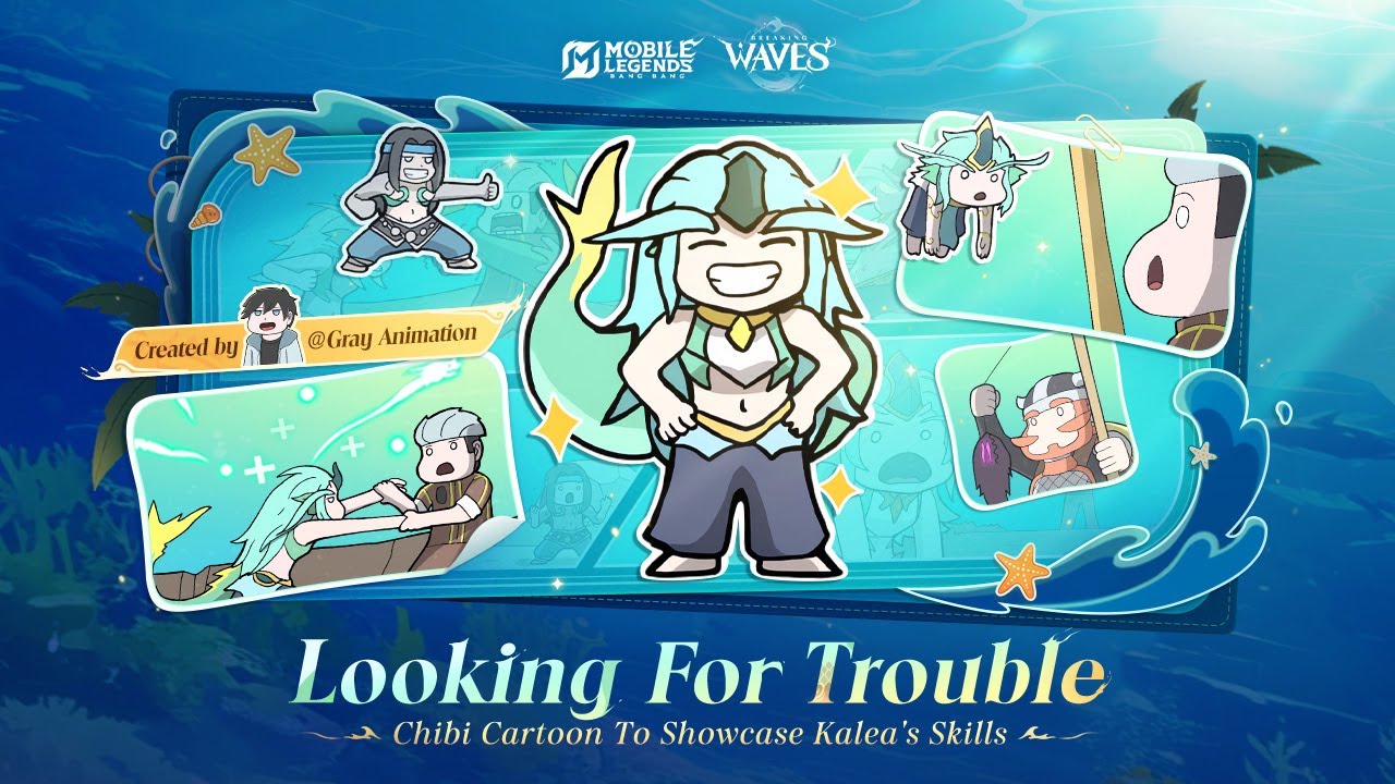 Looking for Trouble | Kalea Chibi Cartoon | Surging Wave | Mobile ...