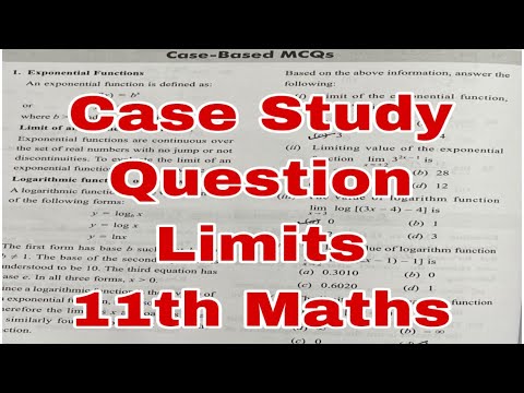 Class 11th Case Study Question Limits - YouTube