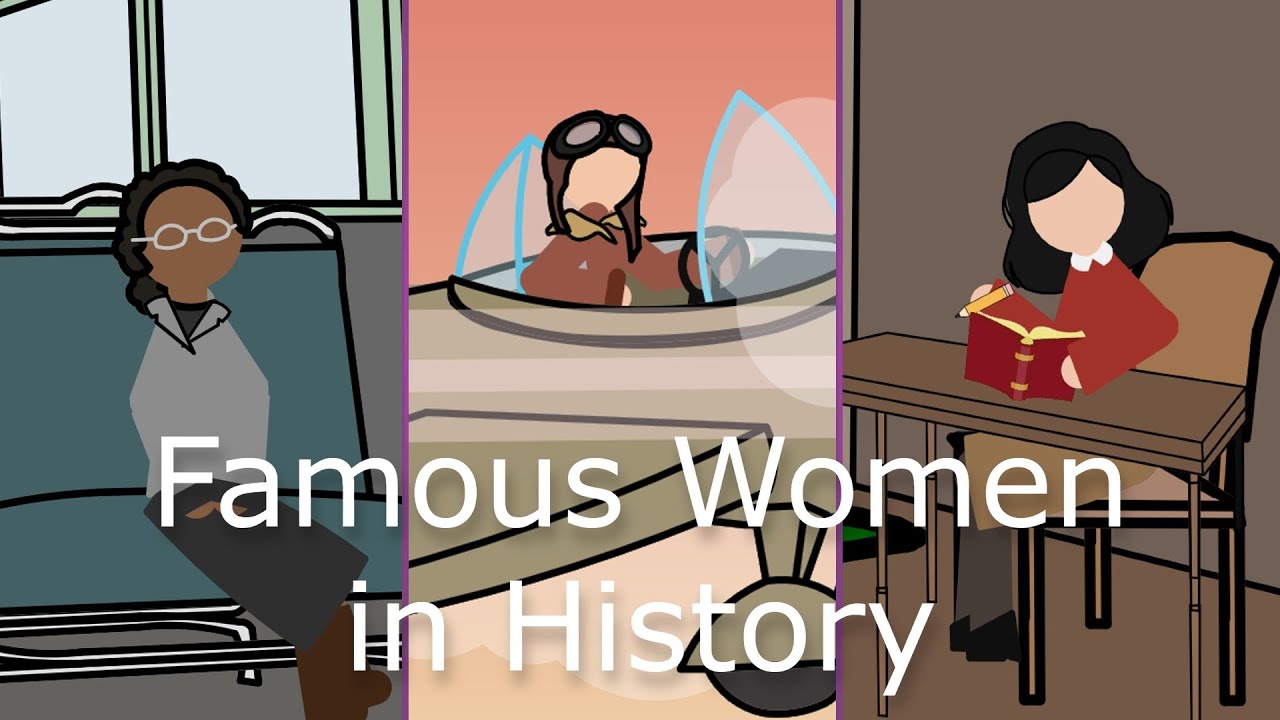 Women's History Month Animation: Rosa Parks, Ameilia Earhart, Anne ...