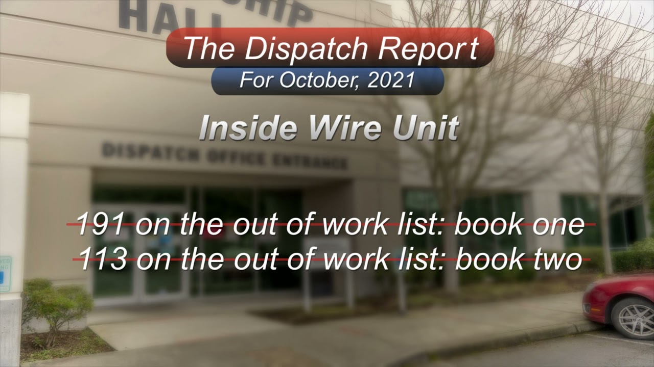 IBEW Local 46: Dispatch report for October 2021 - YouTube
