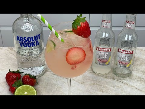 Strawberry Smirnoff Ice Cocktail