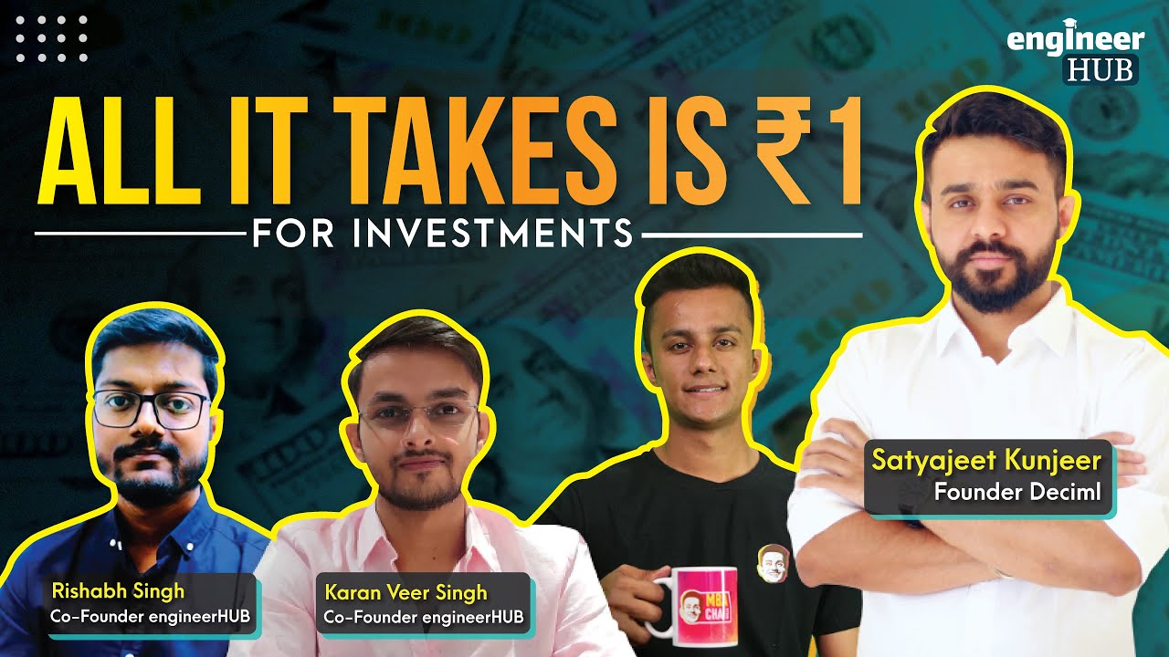 Investment Insights All It Takes Is 1 Rupee Engineerhub Youtube