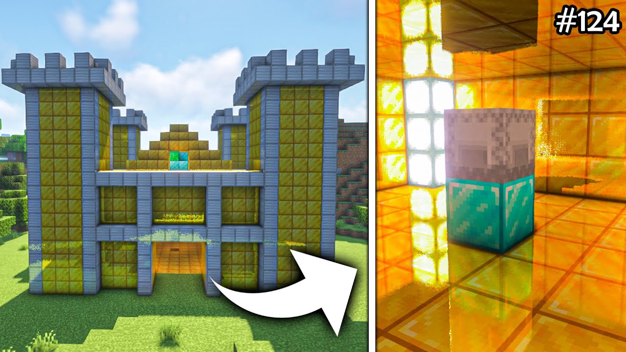I Built a GOLDEN CASTLE in Minecraft Survival | Mr Maxus Telugu - YouTube