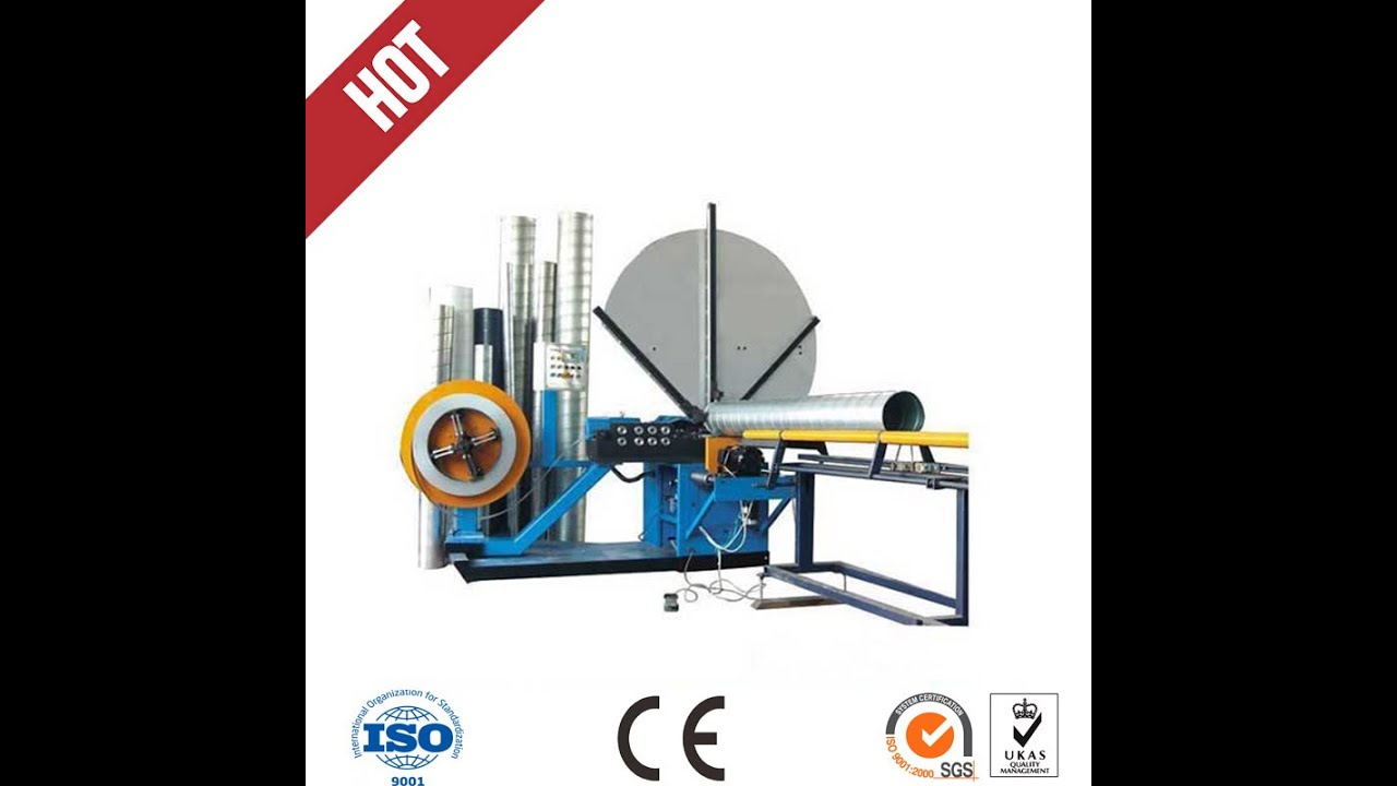HVAC Spiral duct machine with high quality - YouTube