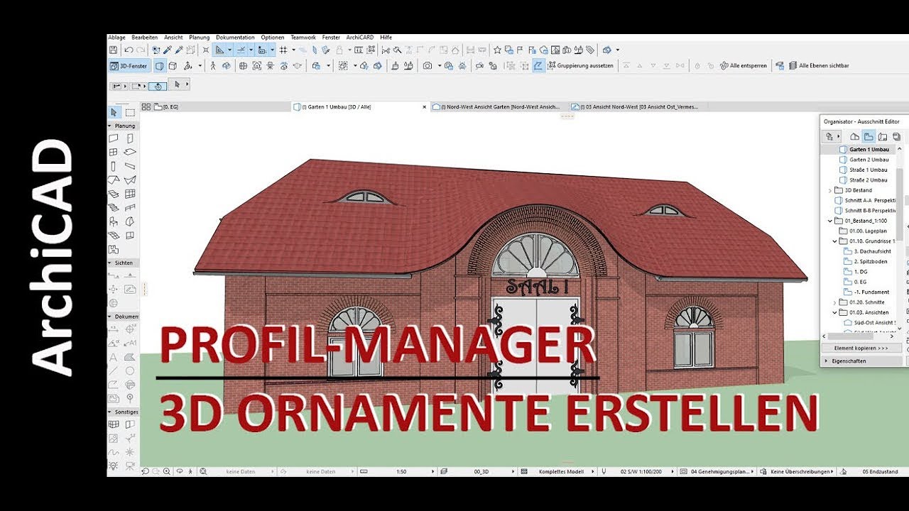 Profil-Manager ArchiCAD - einfache Profile, Ornamente und Zierelemente ...
