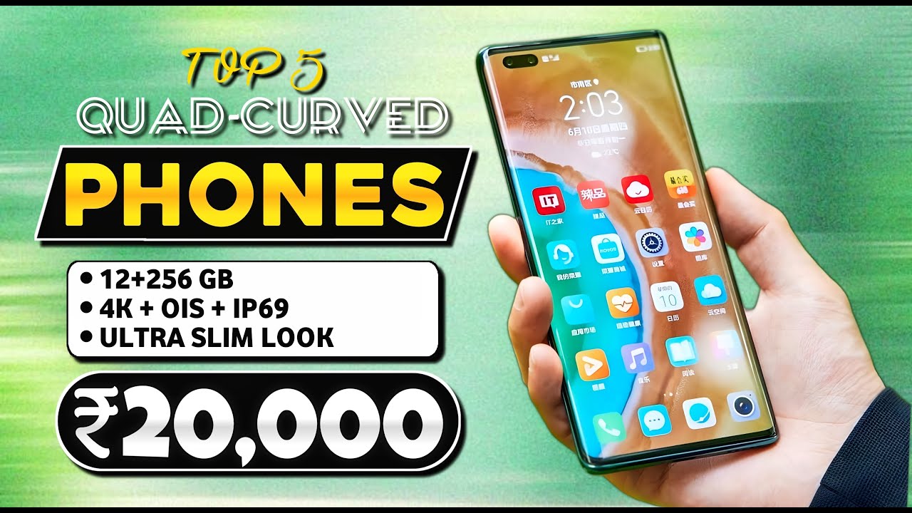 Top 5 Best Curved Display Phones under 20,000 | Best All-rounder ...