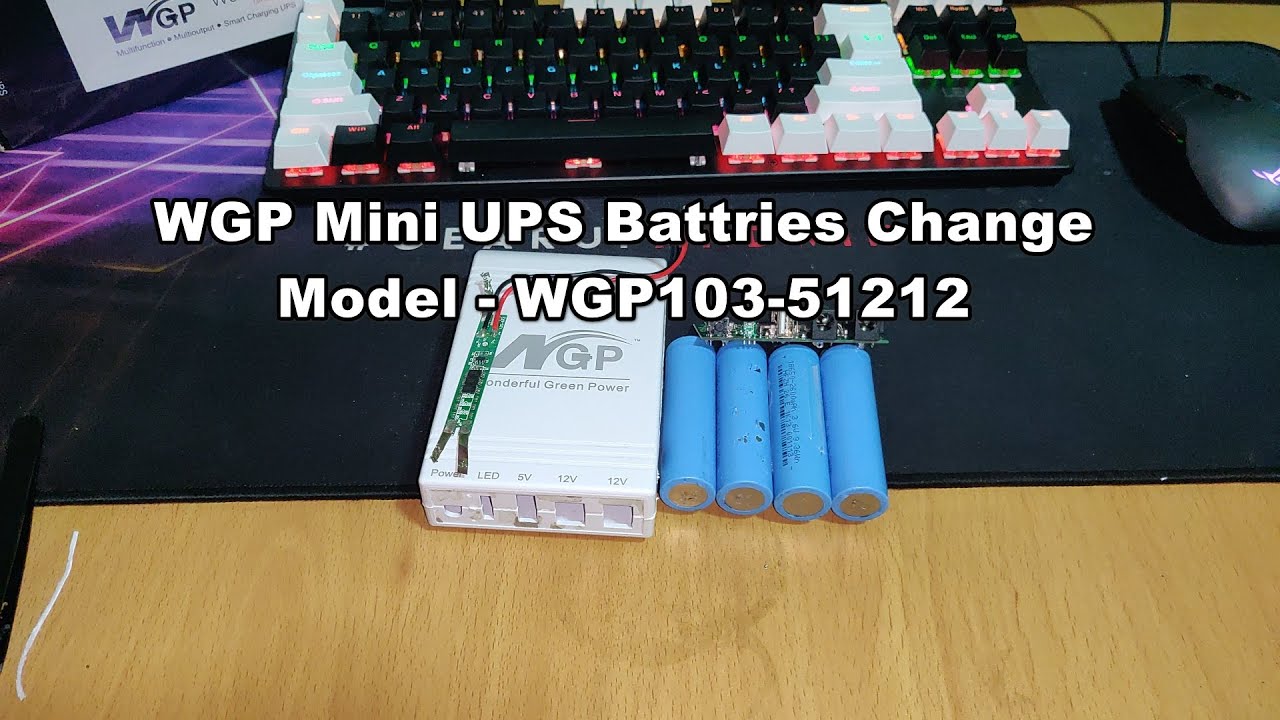 WGP DC mini UPS Battries Change - YouTube