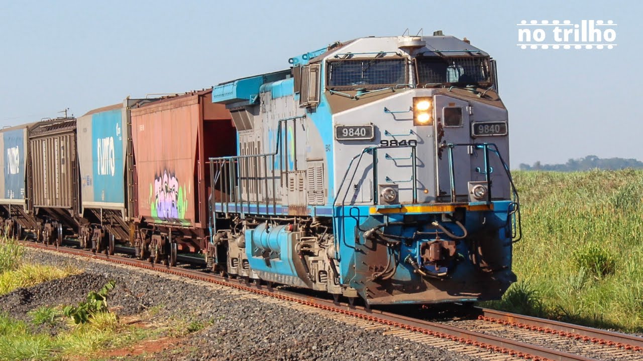 Trem da Rumo na Ferrovia Norte-Sul - YouTube