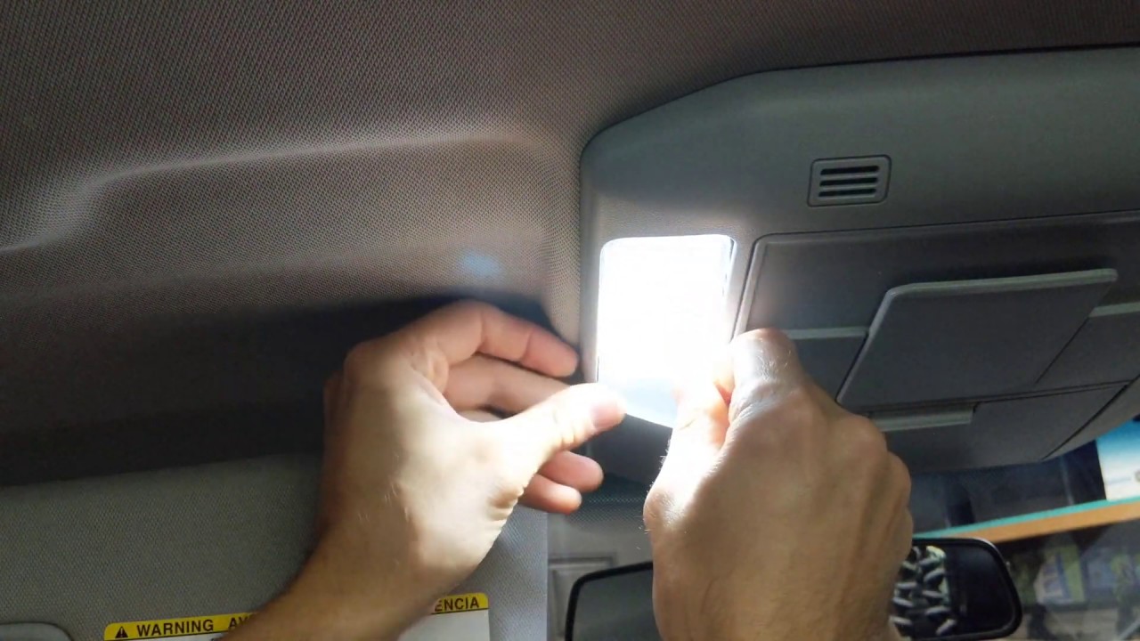 HOW TO INSTALL AN LED MAP LIGHT IN A 2016 TOYOTA TUNDRA - YouTube