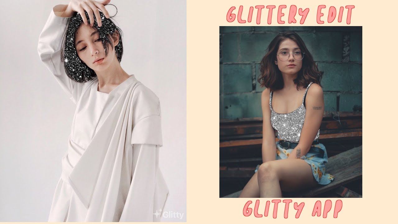 Using Glitty App for Glittery instagram photos - YouTube