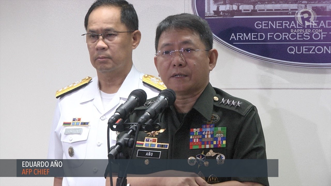 AFP Chief Eduardo Año on validating intelligence reports about the Abu ...