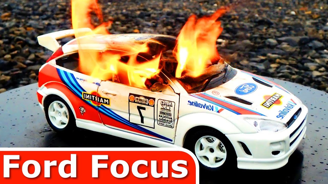 Burning My Ford Focus - The Car Is On FIRE - Why? - Just a Model Toy ...