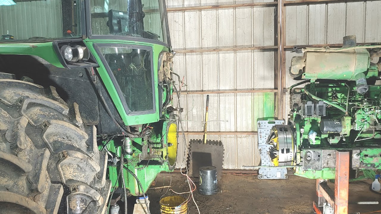 How To Break A Tractor In Two: John Deere 4640 Split Part 2 - YouTube