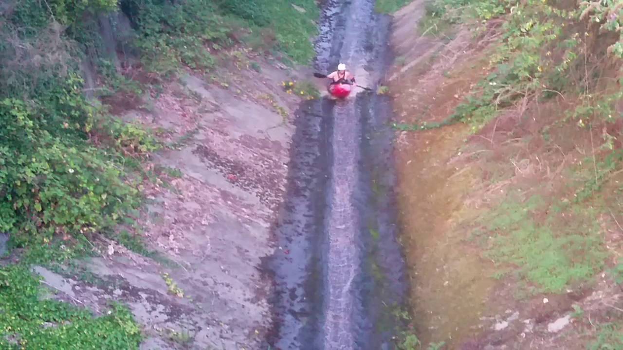 Kayaking the Lions Bay creek. Wild ride! - YouTube