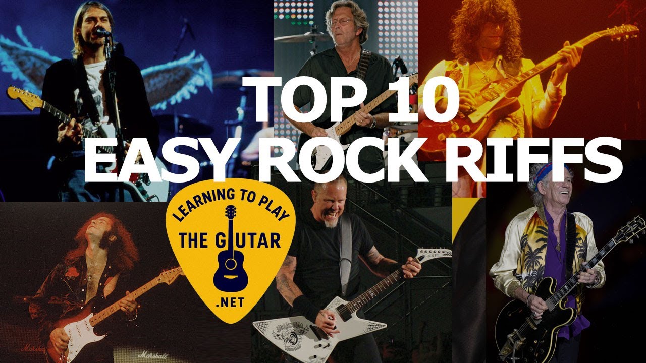 Top 10 Easy Rock Riffs - YouTube