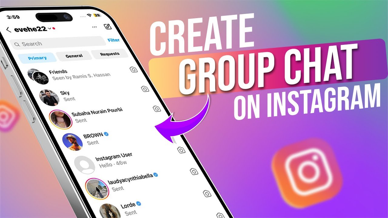 How To Create a Group Chat On Instagram | Make Instagram Group - YouTube
