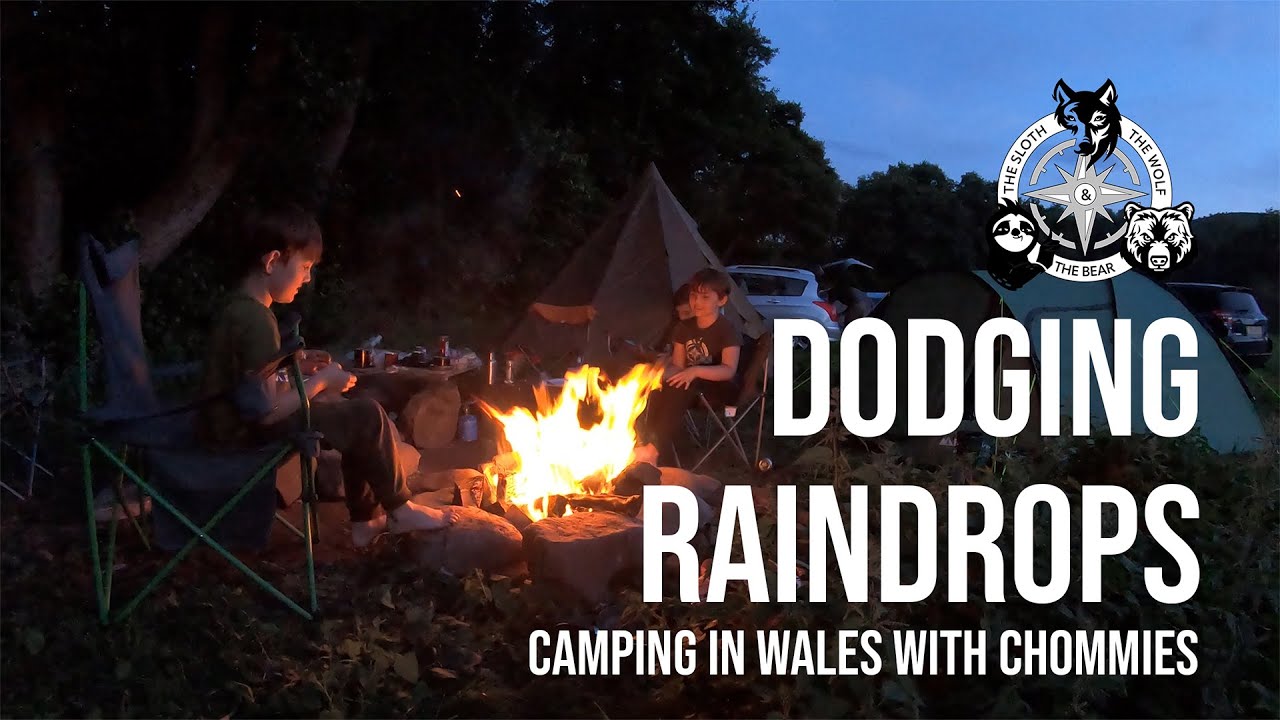 Dodging Raindrops - Wild camping in Wales with Chommies - YouTube