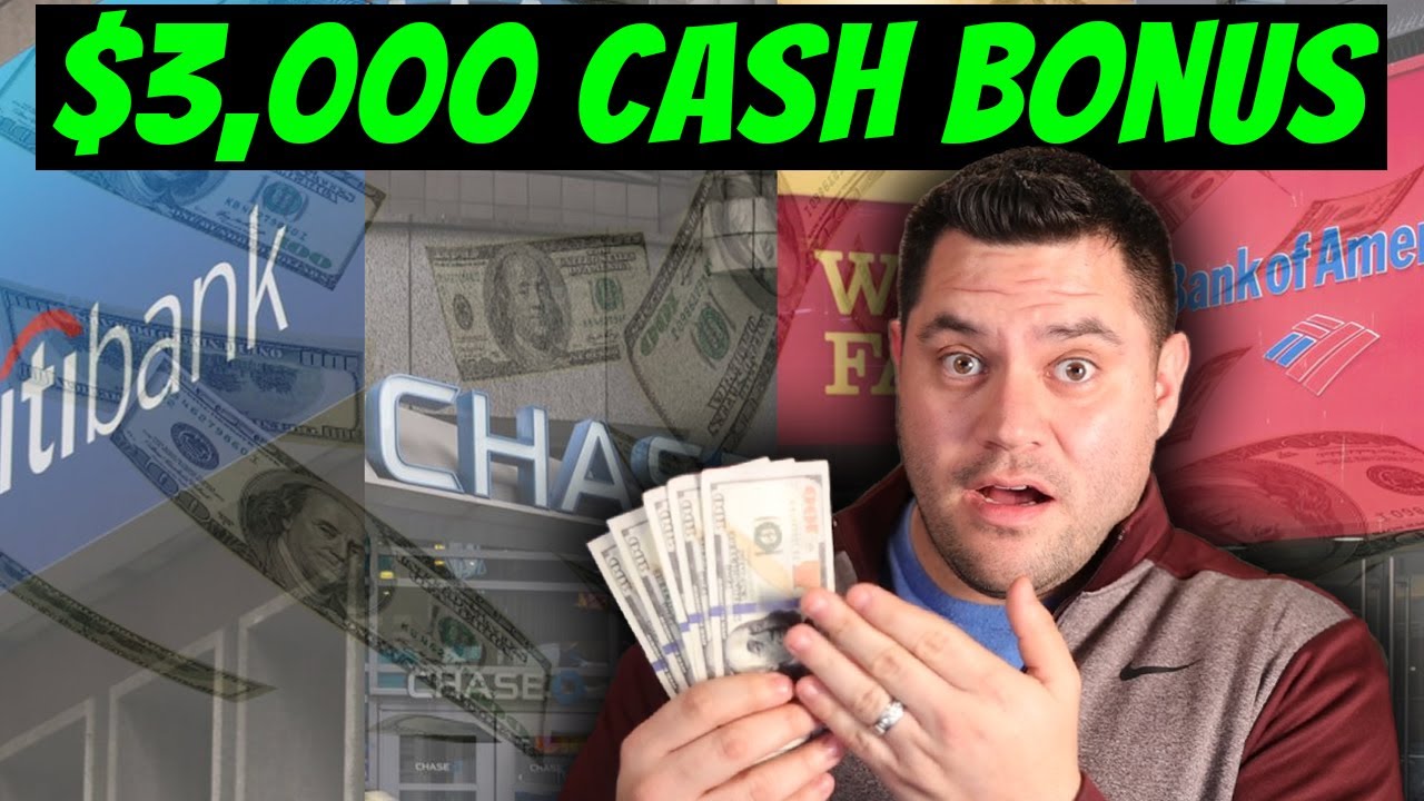 Banks Offering $3,000 Cash Bonuses - YouTube