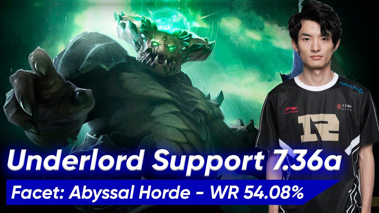 LaNm UNDERLORD 7.36a HARD SUPPORT 5 Pos | Dota 2 Pro Gameplay - YouTube