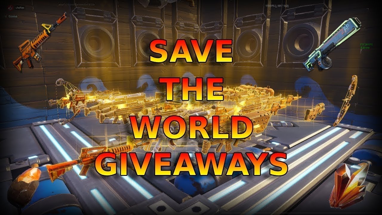 Fortnite Save The World Massive Giveaway (Giveaway @1k Subscribers ...