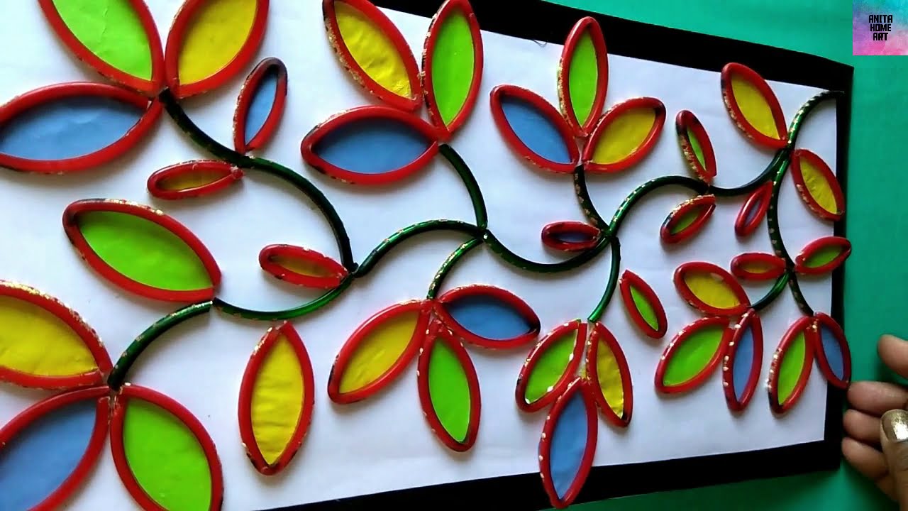 DIY HOME DECOR IDEAS || bangles home Decorating idea !! bangles craft ...