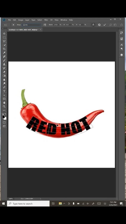 A simple way to make text follow the shape of an object. #design # ...