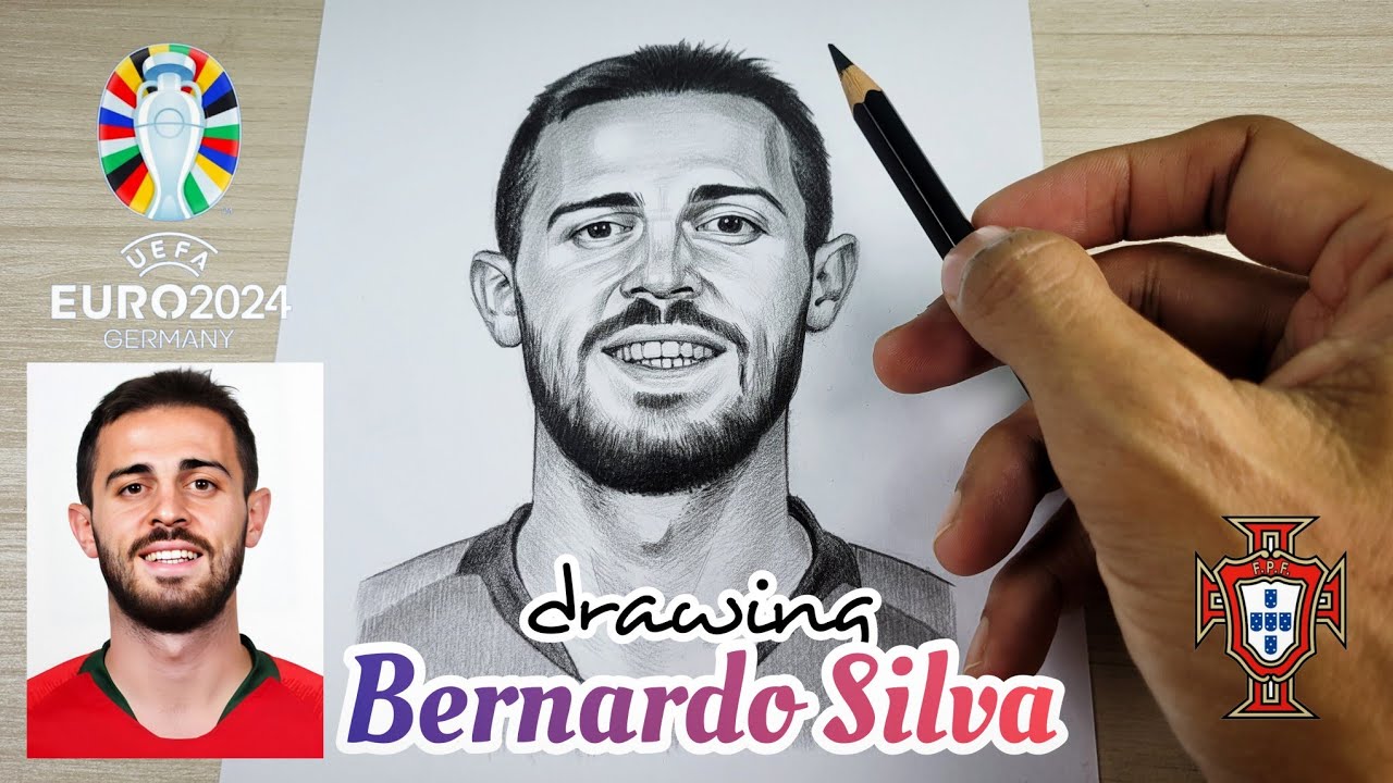 Drawing Bernardo Silva man of the match | Euro 2024 Germany - YouTube