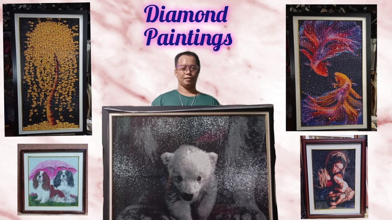 DIAMOND PAINTING | RHINESTONE MGA PA-FRAME NI CUSTOMER - YouTube