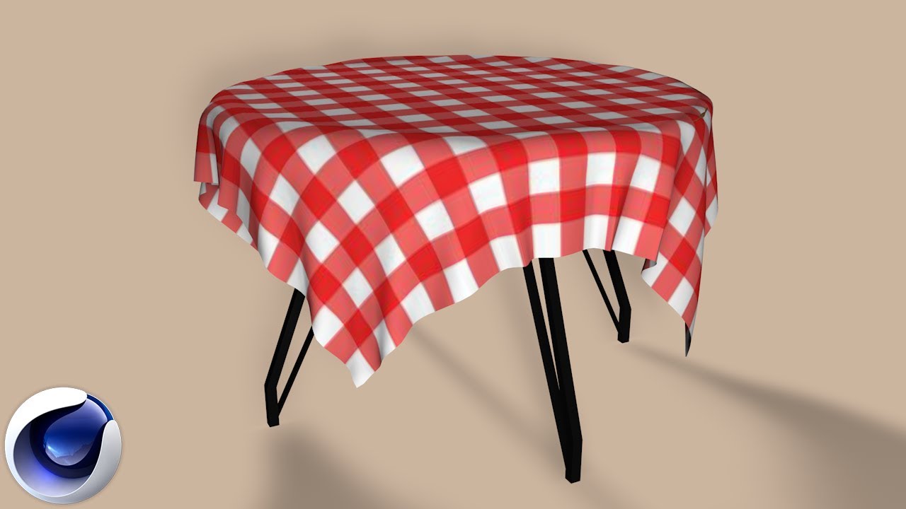 Cinema 4D R21 Animation - Animate a Tablecloth Falling Onto a Table ...
