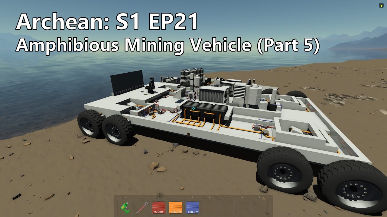Archean: S1 EP21 - Amphibious Mining Vehicle (Part 5, Finally Coding ...
