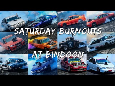 SATURDAY BURNOUTS AT BINDOON BURNOUTS- FULL VIDEO - YouTube