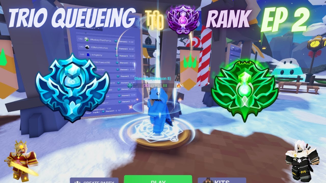 TRIO QUEUEING To NIGHTMARE RANK - EP 2 (Roblox BedWars) - YouTube