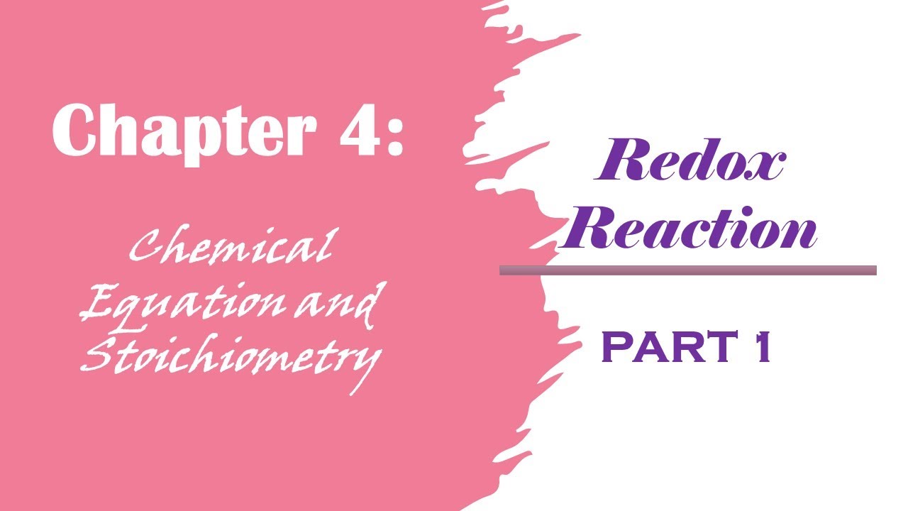 Redox Reaction (Chapter 4; Part 1) - YouTube