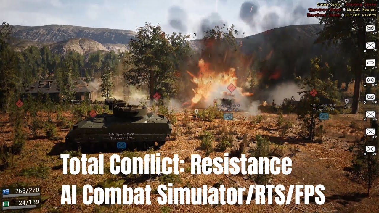 NEW AI Combat Simulator - FPS / RTS Hybrid! Total Conflict Resistance ...