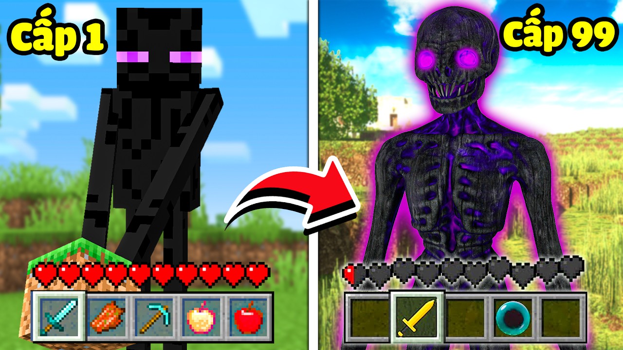 Minecraft nhưng Mất Máu = Cấp Độ Kinh Dị - YouTube