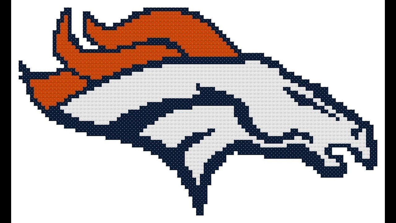 How to make the Denver Broncos Logo in Lego - YouTube