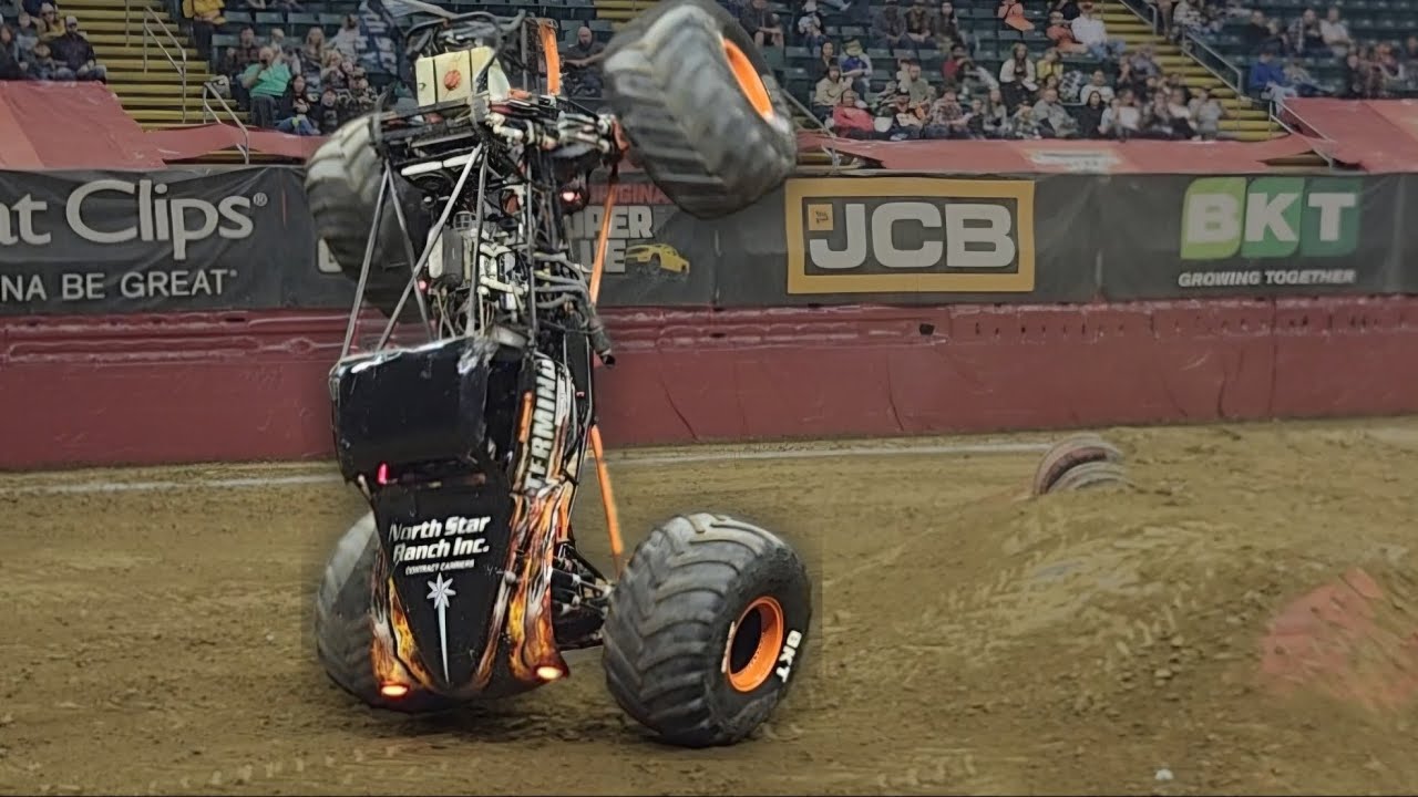 MONSTER JAM DAYTON OHIO NUTTER CENTER TWO WHEEL SKILLS COMPETITION ...