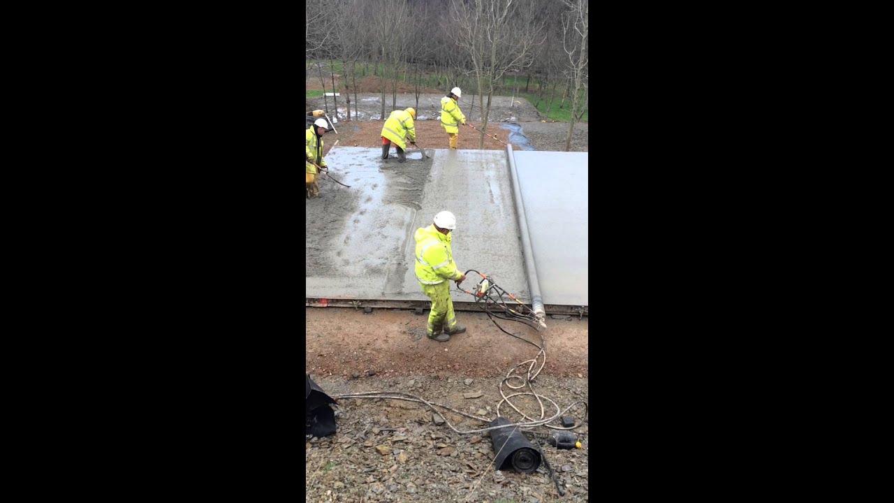 How to screed a reinforced concrete floor slab - Pavilion Construction ...