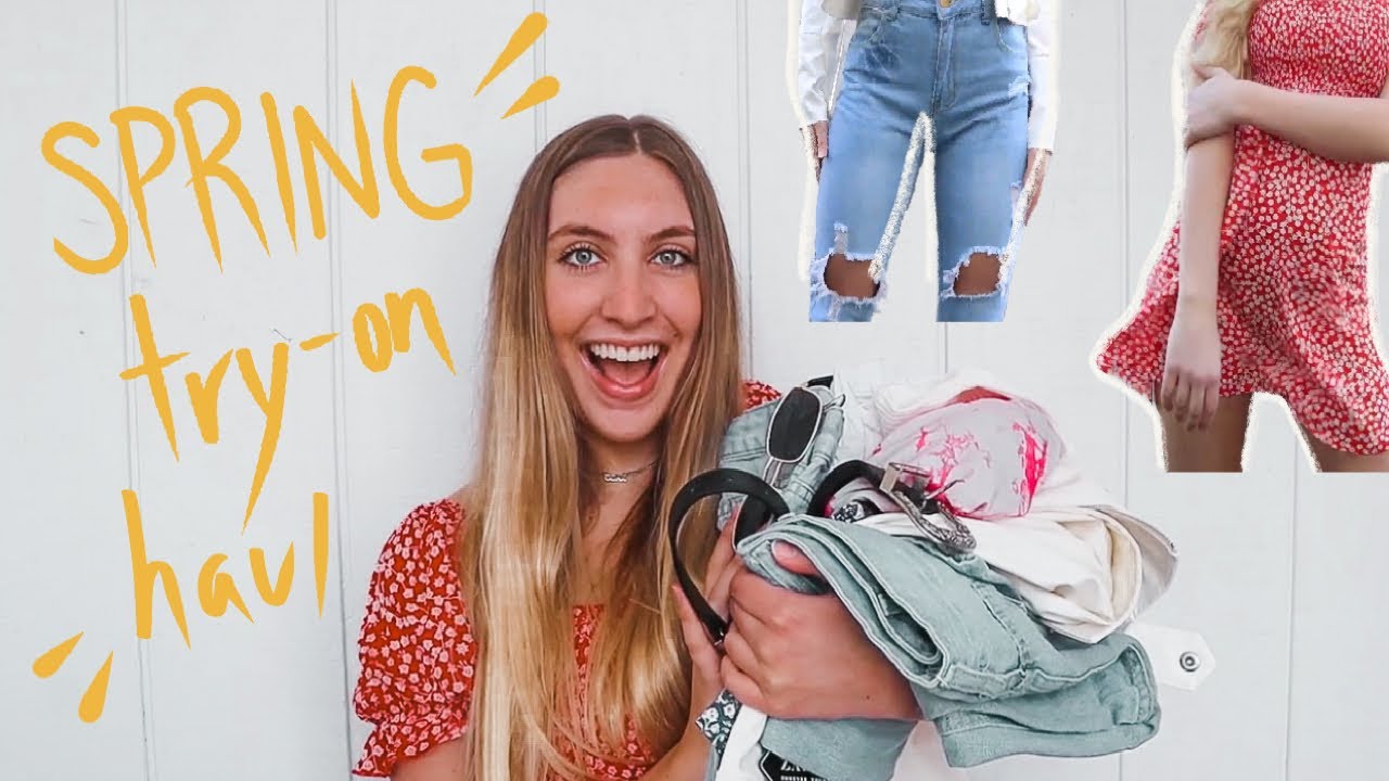 HUGE SPRING TRY-ON HAUL *affordable* - YouTube