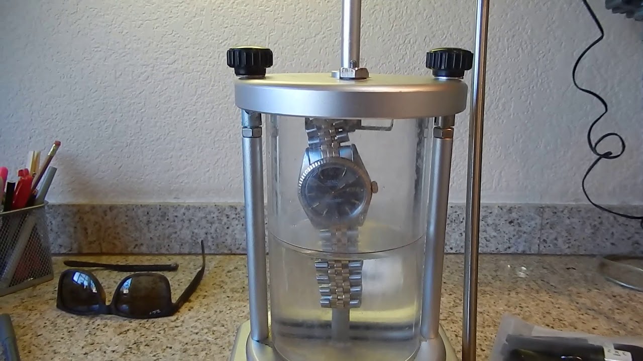 Rolex watch pressure test fail at winding crown - YouTube