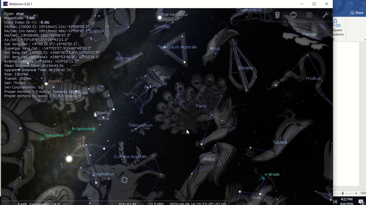 400AstroLab 02 Stellarium Tutorial June 6 2020 - YouTube