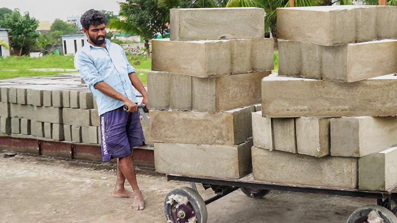 Amazing Process of Making Million of Light Concrete Blocks Every Year ...