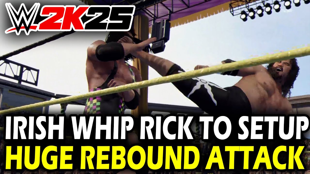 Use an Irish Whip to Send Rick into the Ropes to Set Up a Huge Rebound ...