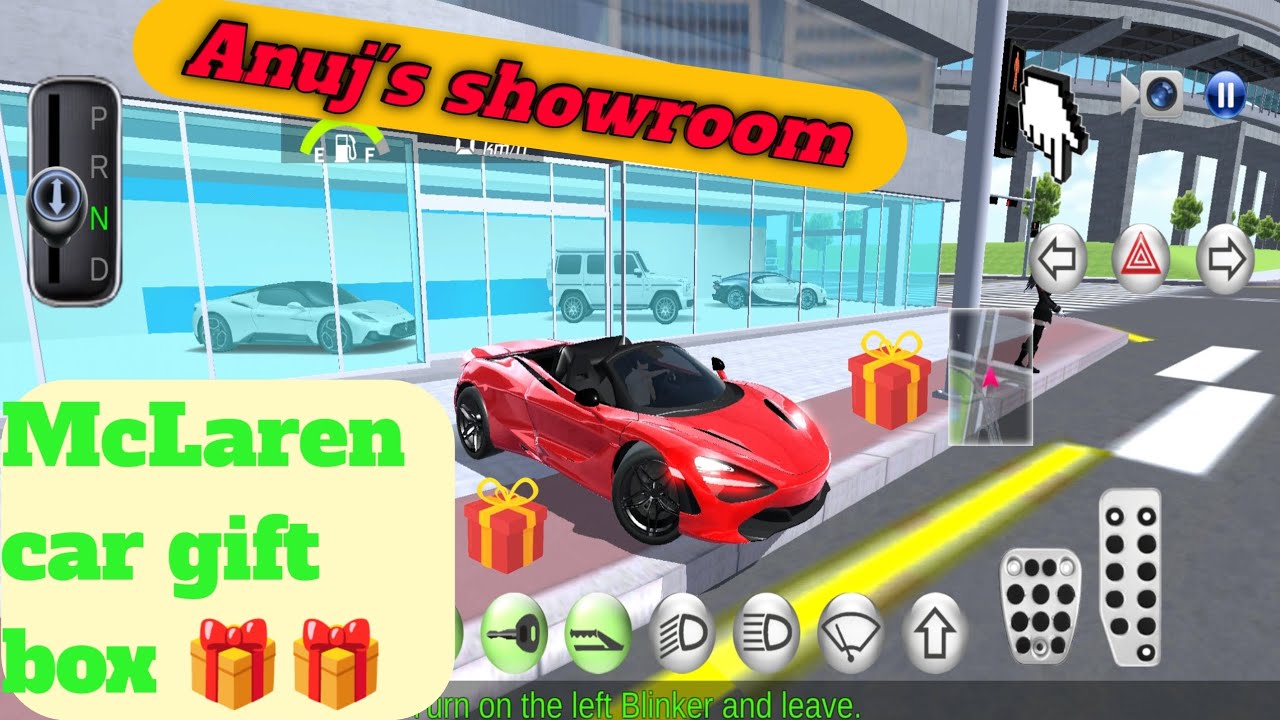 McLaren car gift box in 3d driving class//3d driving class - YouTube
